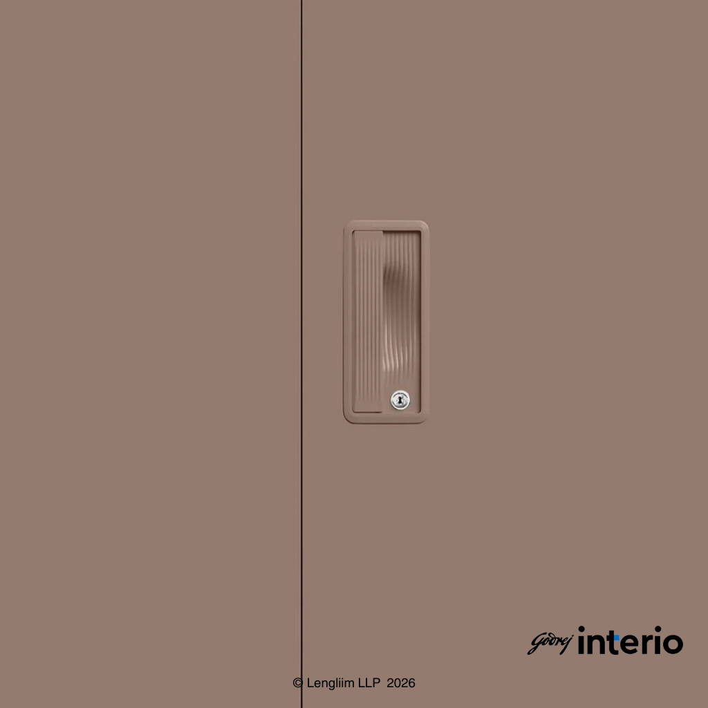 Godrej Interio Slimline 2 Door Almirah (Locker, Textured Portabella ...
