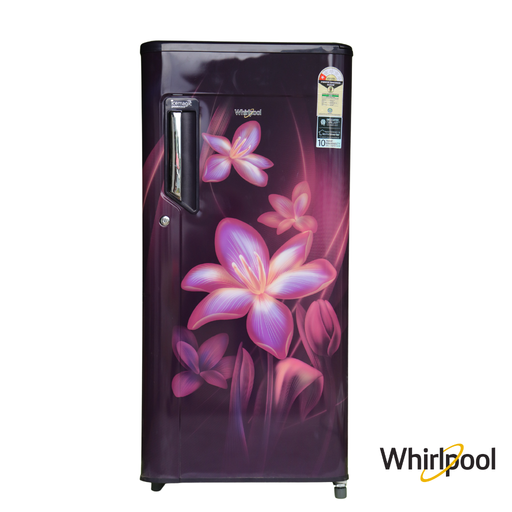 Whirlpool 180 Liters 1 Star Single Door Fridge (Purple Gloria, 72494 ...