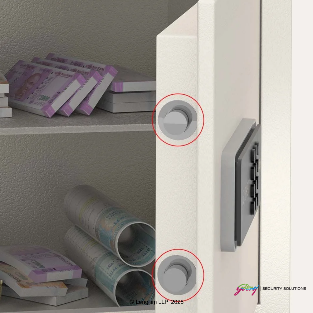 Godrej NX Pro 30 Litres Steel Digital Home Locker (10X, Ivory) - Lengliim