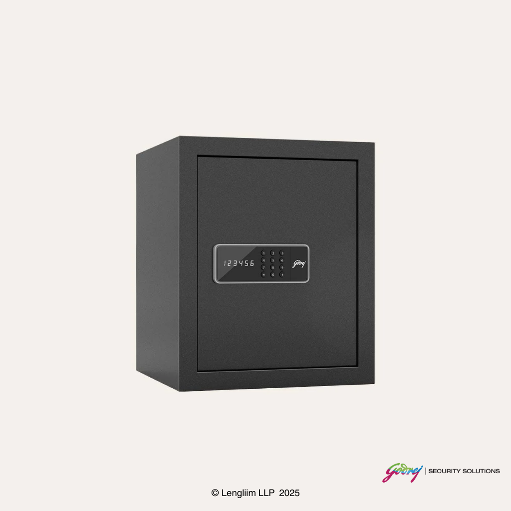 Godrej NX Pro 40 Litres Steel Digital Home Locker (10X, Ebony) - Lengliim