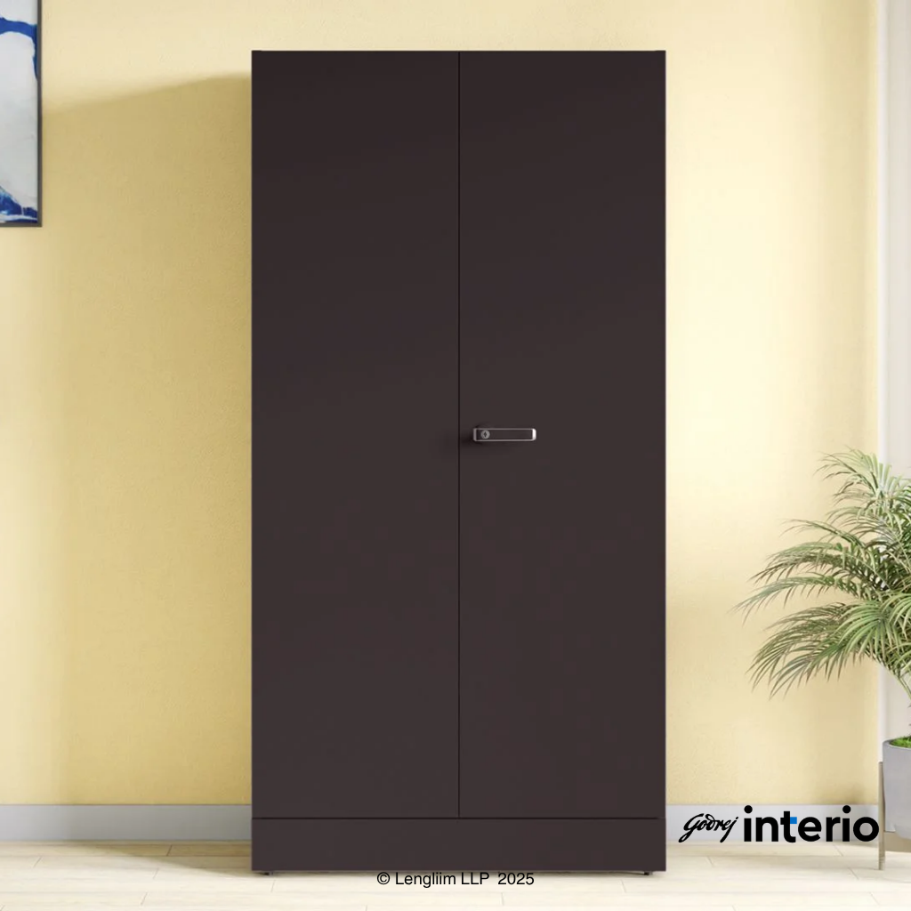 Godrej Interio Auraline Women Basic 2 Door Almirah (Coffee Brown ...