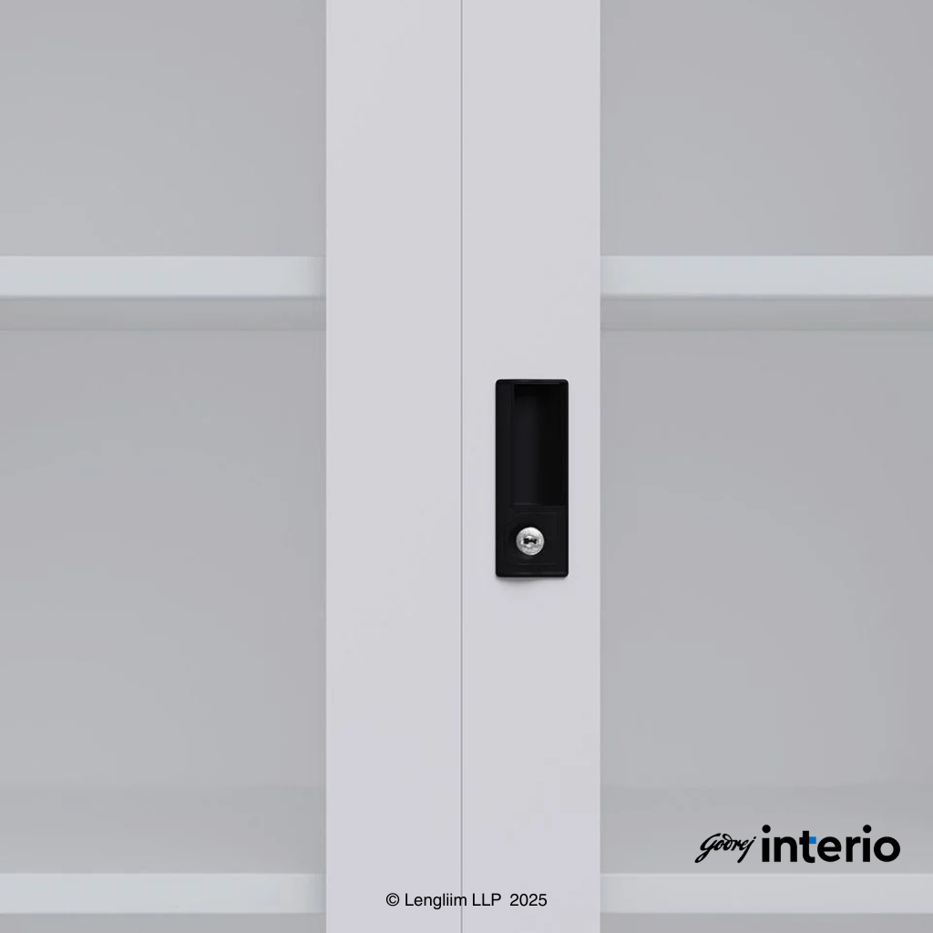 Godrej Interio StorEase 2 Door Display Unit With Glass Swing Doors ...